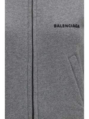 Balenciaga Fitted Zip-up Hoodie