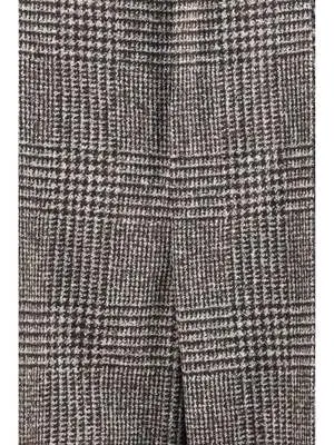 Dolce & Gabbana Alpaca Blend Prince Of Wales Pants - Brown