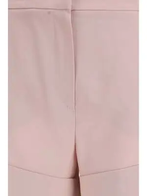 Max Mara Mohair And Silk Canvas Shorts - Pink