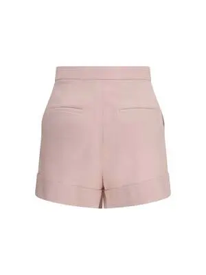 Max Mara Mohair And Silk Canvas Shorts - Pink