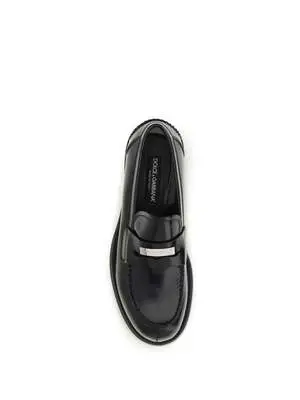 Dolce & Gabbana Calfskin Leather Loafers