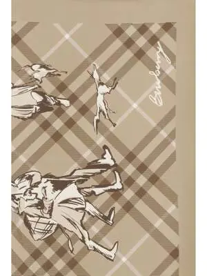 Burberry Check Silk Twill Scarf