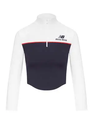 Miu Miu New Balance X Technical Jersey Top Featuring Coco Gauff - Multicolor