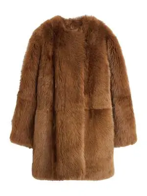 TOTEME Short Lamb Fur Coat - Multicolor
