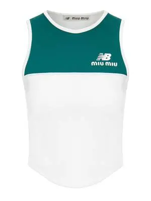 Miu Miu New Balance X Technical Jersey Sleeveless Top Featuring Coco Gauff - Multicolor