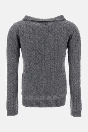 SHUSHU/TONG Maglia A Trecce Scollo A V