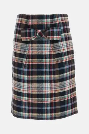 SHUSHU/TONG Gonna Midi Dritta Con Fiocco - Multicolor