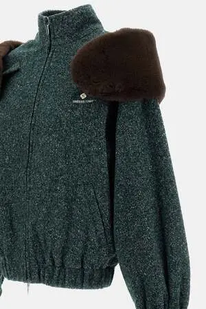 SHUSHU/TONG Giacca Oversize In Pelliccia Sintetica
