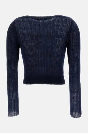SHUSHU/TONG Cardigan In Maglia Con Ricamo Floreale In Perline