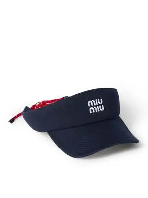 Miu Miu Denim Visor