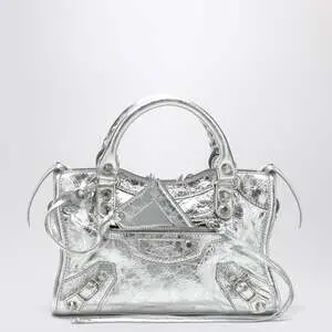 Balenciaga Le City Mini Bag In Metallic Leather