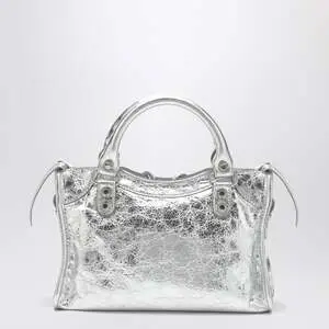 Balenciaga Le City Mini Bag In Metallic Leather