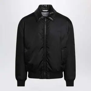 Balenciaga Zip-up Bomber Jacket In Cotton Blend