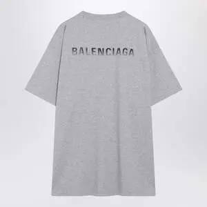 Balenciaga Light Grey Melange Back Gradient T-shirt