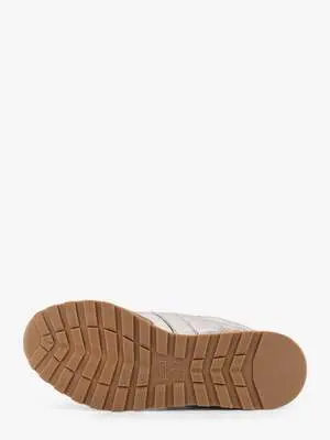 Brunello Cucinelli Laminated Leather And Suede Sneakers - Multicolor