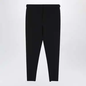 Loewe Stretch Wool Blend Trousers - Black