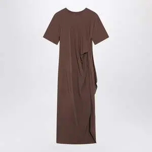 Loewe Dark Viscose Blend Dress - Brown