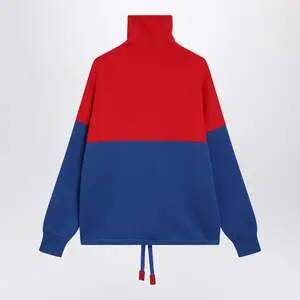 Loewe Two-tone And Blue Cotton Sweatshirt - Red