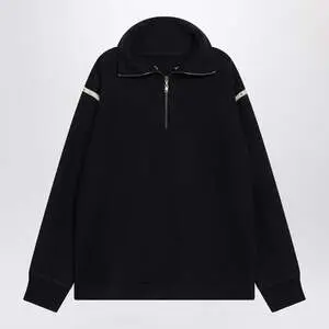 MAISON MARGIELA Maison Margiela Blue Wool Sweater With Elbow Patches Men Blue