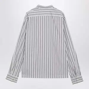 Dries Van Noten Striped Cotton Shirt With Zip