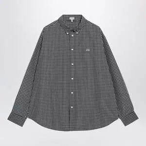 Loewe And White Technical Cotton Shirt - Black