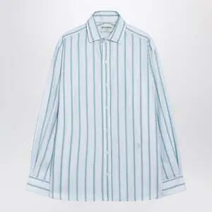 JW Anderson Light Striped Cotton Shirt - Blue