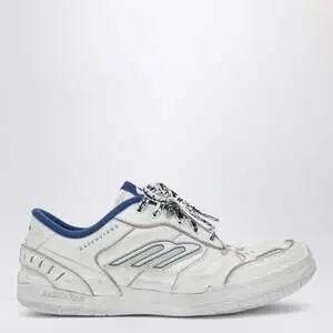 Balenciaga Blue Hamptons Worn-out Sneakers - White