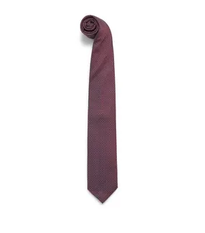 Corneliani Silk Jacquard Tie - Red