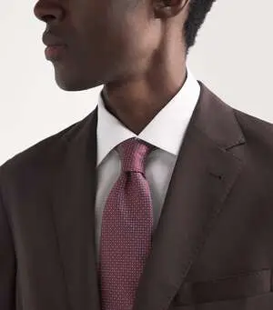 Corneliani Silk Jacquard Tie - Red