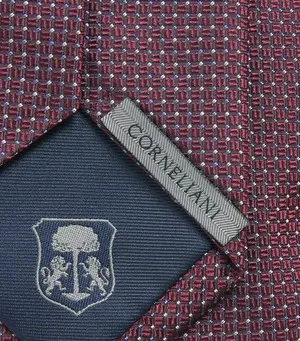 Corneliani Silk Jacquard Tie - Red