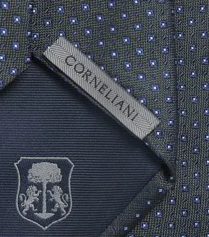 Corneliani Silk Jacquard Tie - Green