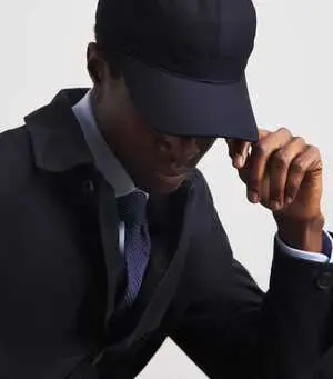 Corneliani Virgin Wool Logo Baseball Cap