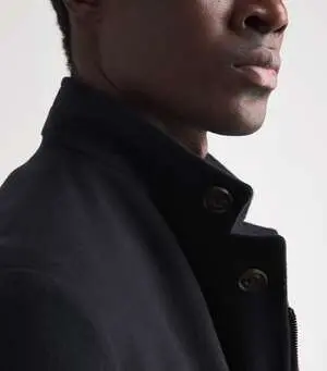 Corneliani Virgin Wool High-neck Jacket