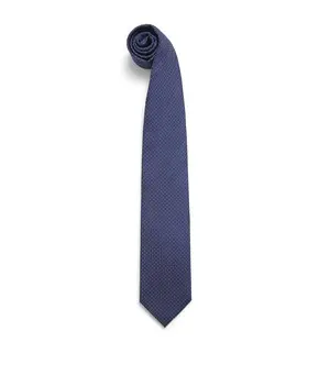 Corneliani Silk Jacquard Tie - Navy