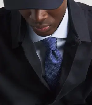Corneliani Silk Jacquard Tie - Navy