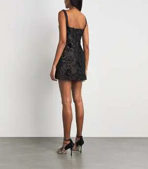 Costarellos Embellished Elitta Mini Dress