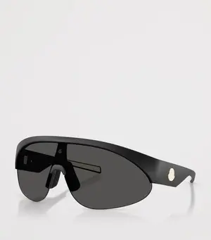 Moncler Myrr Oval Sunglasses - Black