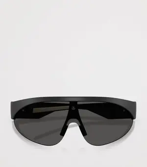 Moncler Myrr Oval Sunglasses - Black