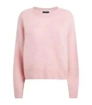 Rag & Bone Brushed Cashmere Jada Crewneck Sweater - Pink