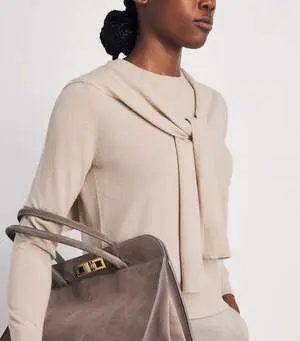 Arch4 Cashmere Tie-front Sonja Sweater