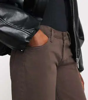 FRAME The Gray Wide-leg Jeans