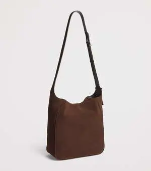 SYSTEM Suede Anchor Shoulder Bag