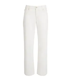 FRAME X Amelia Gray The Pixie Gray Wide-leg Jeans - Grey