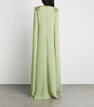 Zuhair Murad Embellished Cape Gown