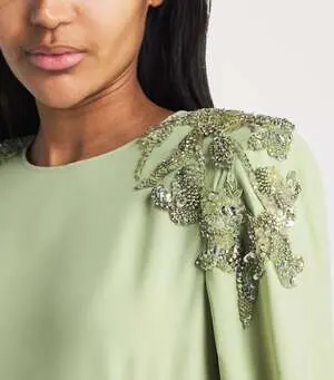 Zuhair Murad Embellished Cape Gown