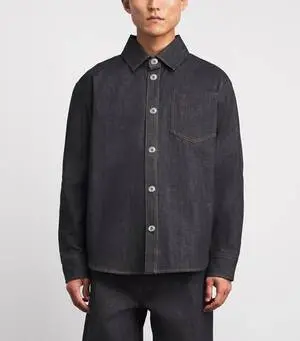 AMI Paris Denim De Coeur Overshirt