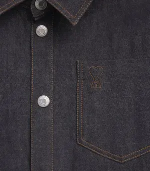 AMI Paris Denim De Coeur Overshirt