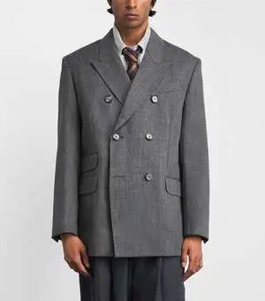 AMI Paris Wool Double-breasted Blazer