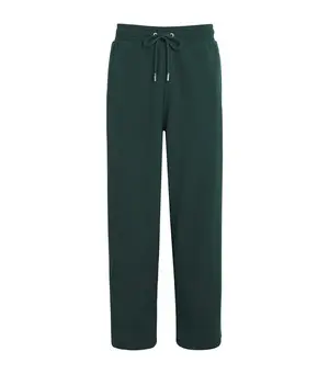 AMI Paris Stretch-cotton De Coeur Sweatpants - Black