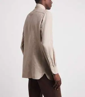 100HANDS Cotton-cashmere Shirt - Beige